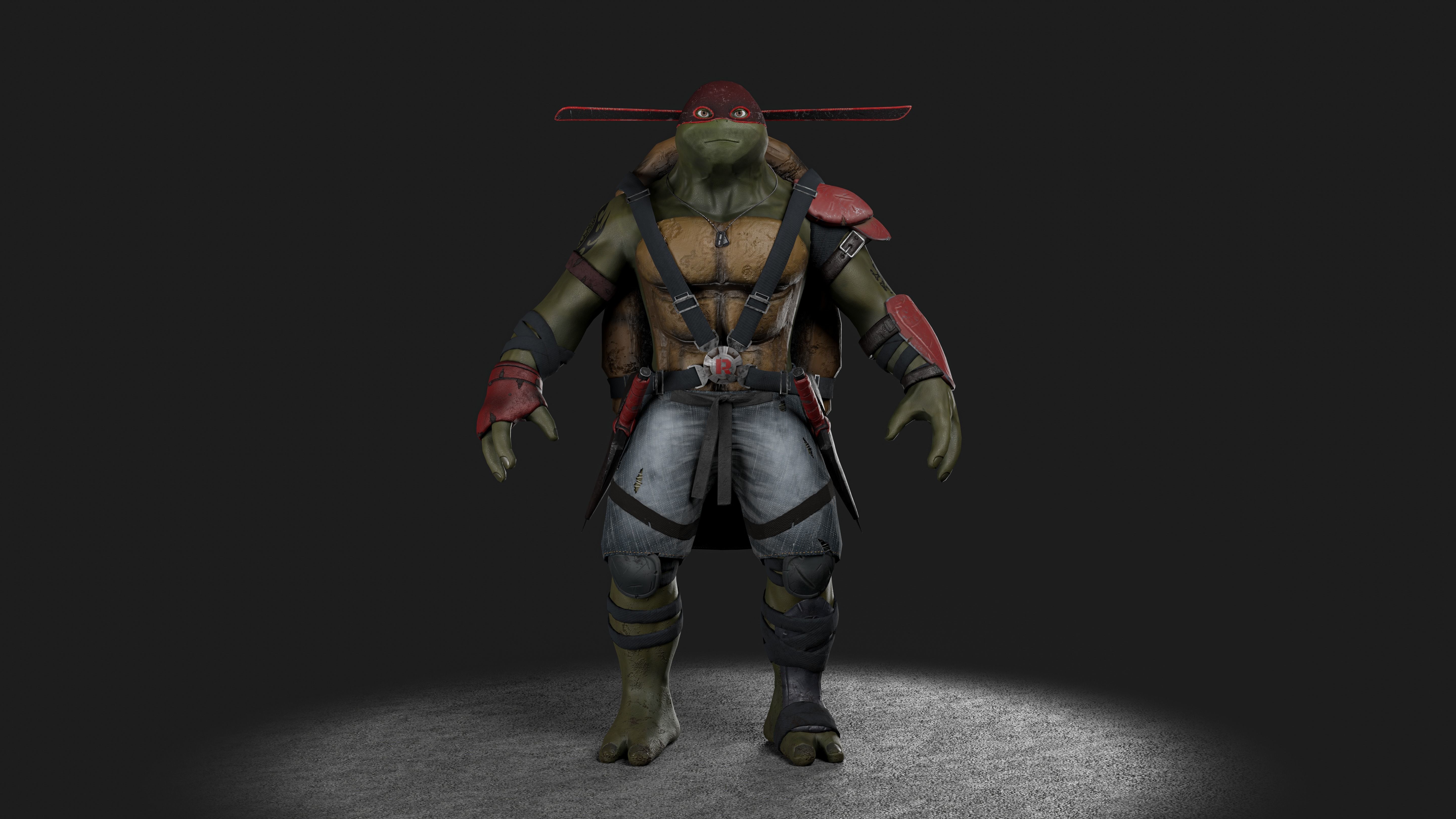 3D model TMNT Raphael rigged VR / AR / low-poly | CGTrader
