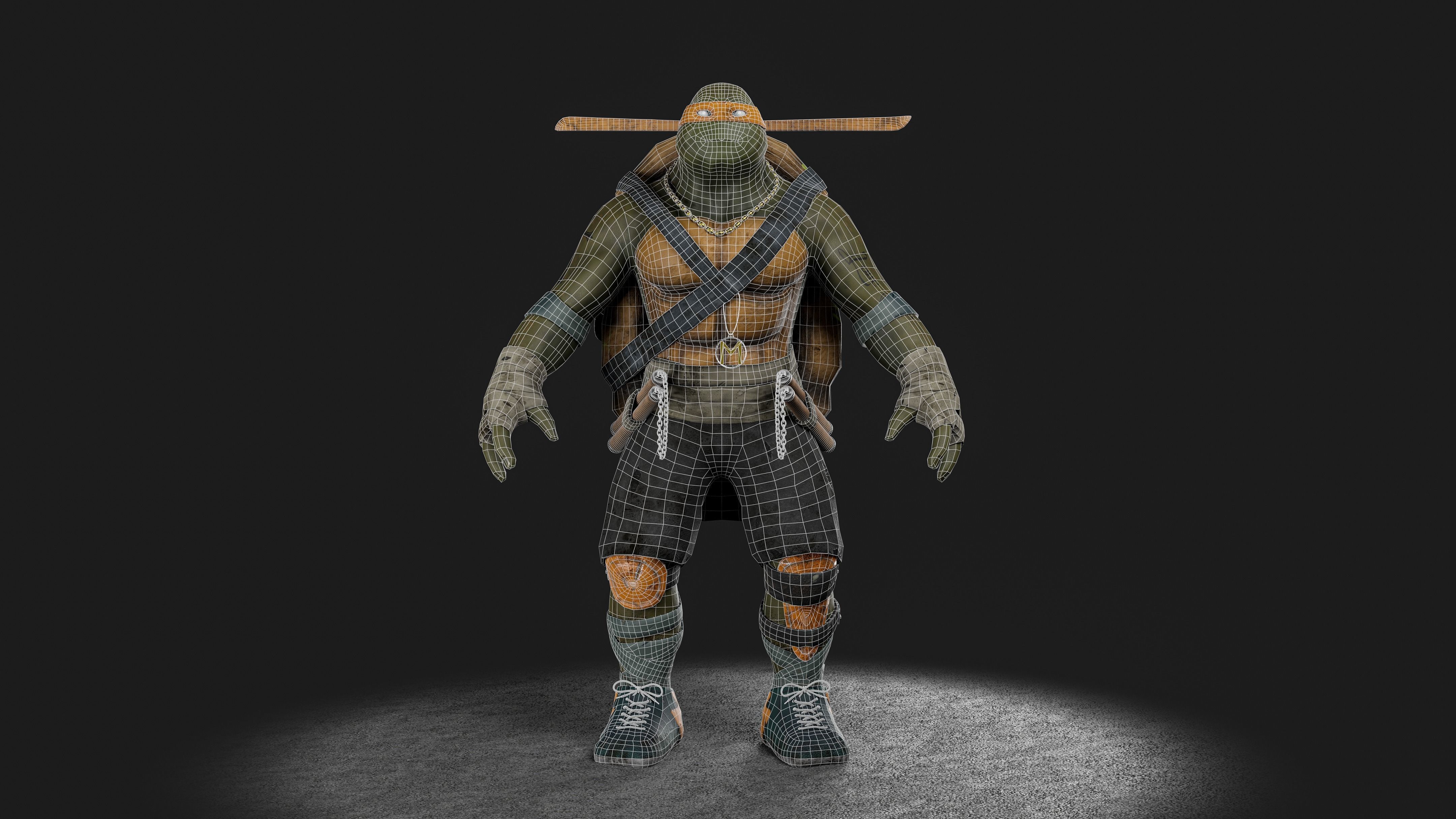 3D model TMNT rigged VR / AR / low-poly | CGTrader