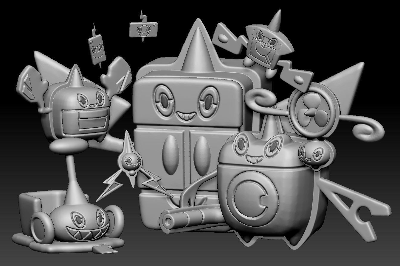 Pokemon Rotom 3D model 3D printable | CGTrader