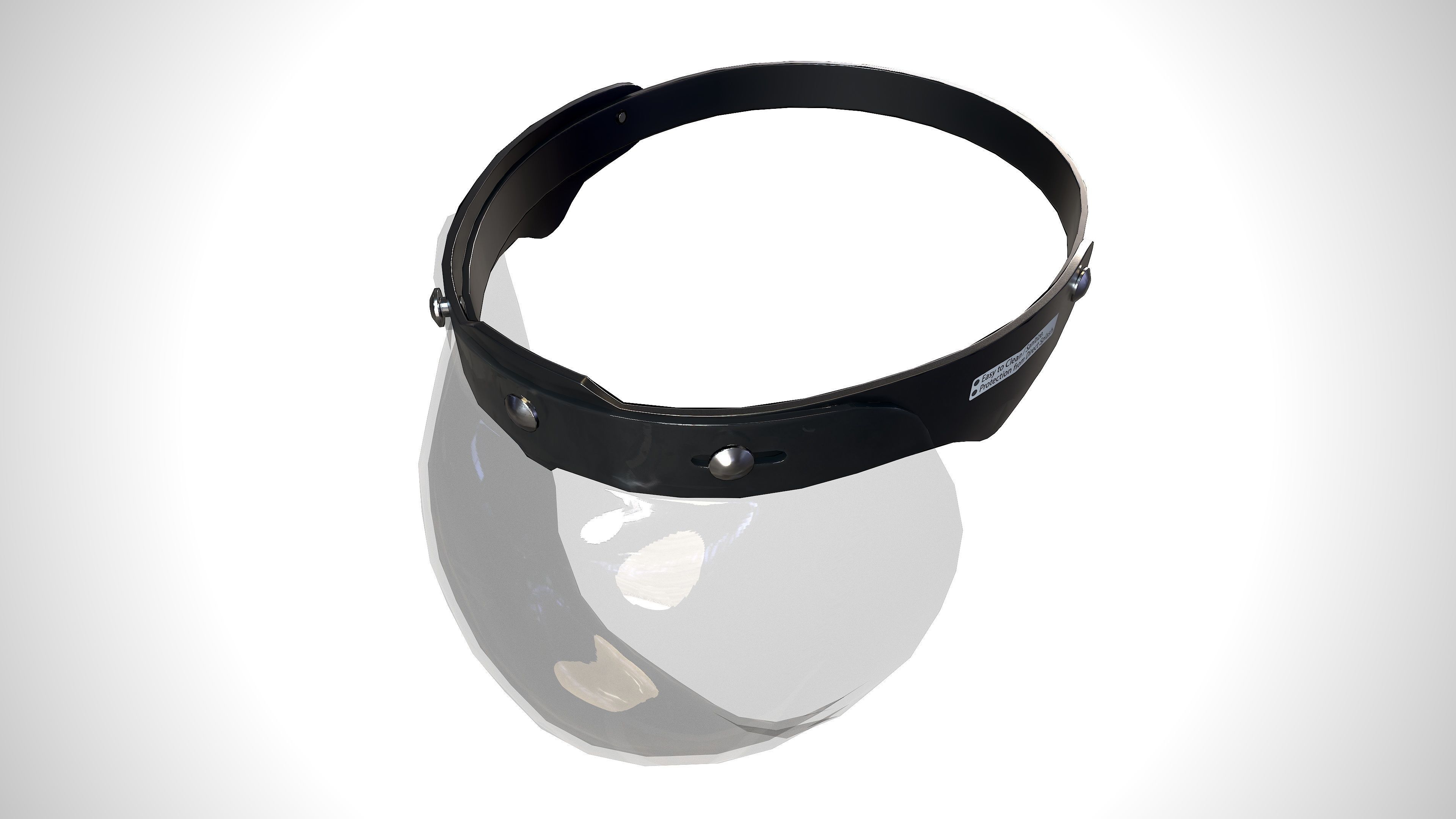 3D model Face Shield Helmet VR / AR / low-poly | CGTrader