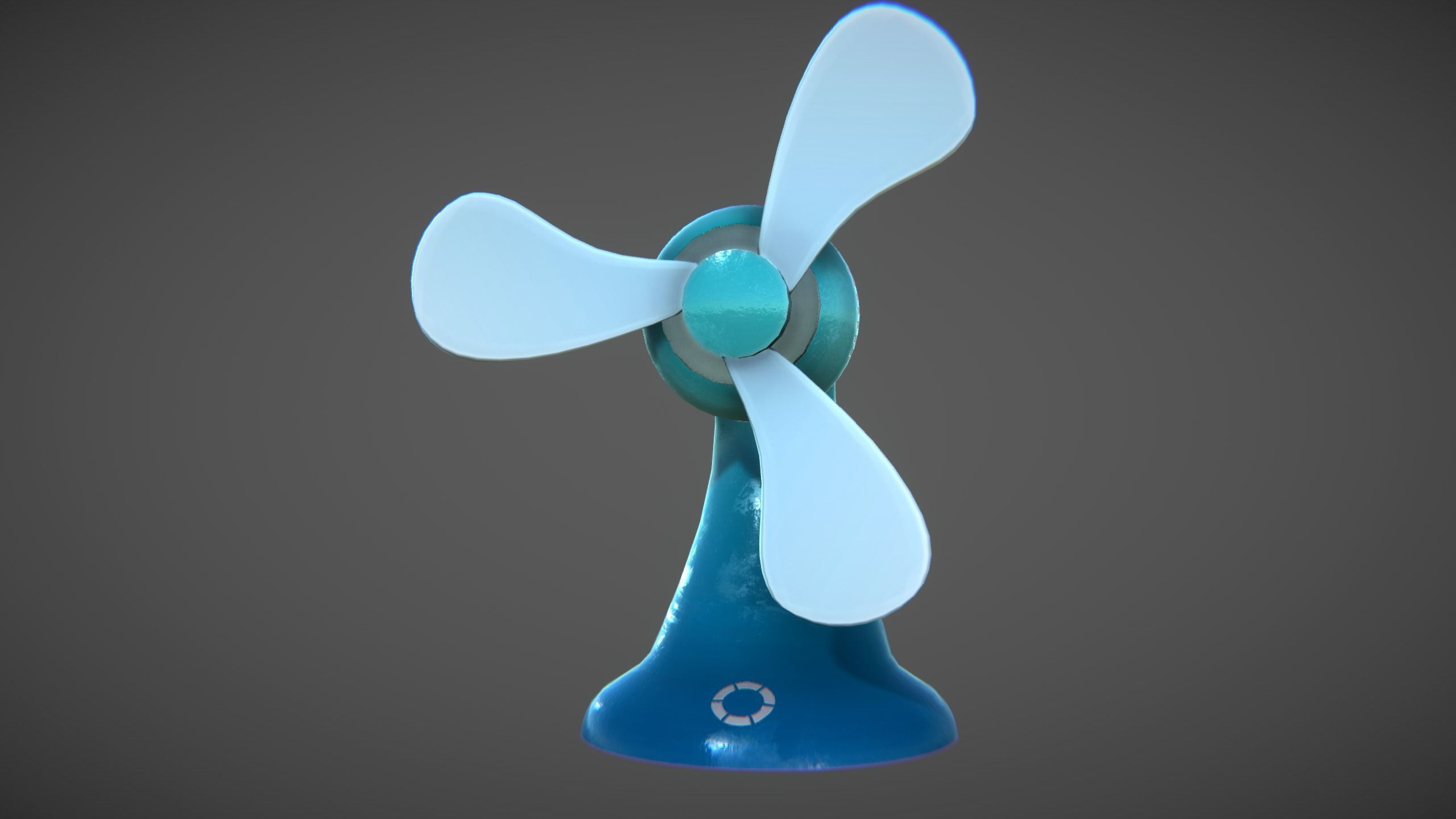 3D model Lowpoly fan VR / AR / low-poly | CGTrader