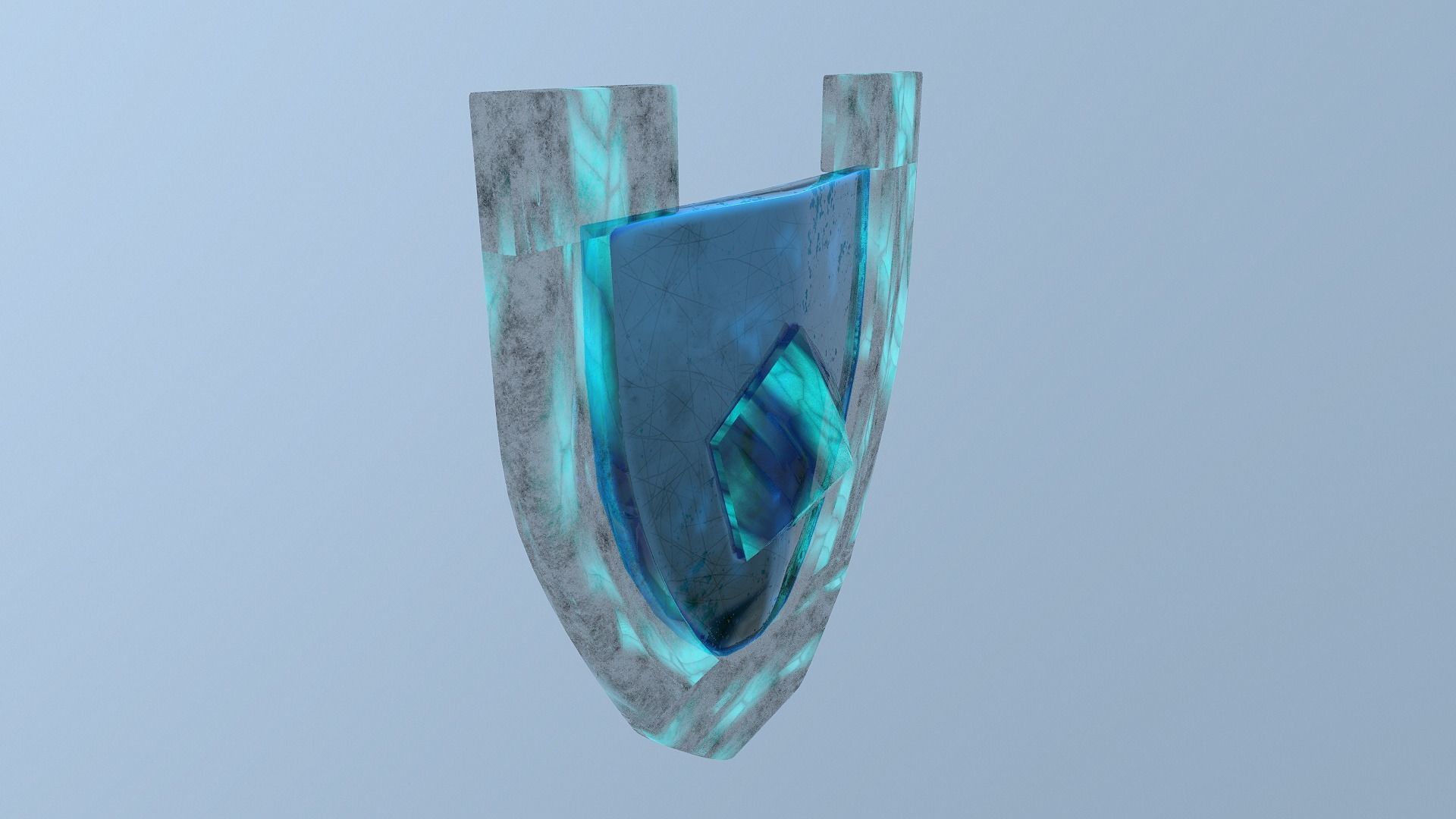 Crystal Shield free 3D model | CGTrader