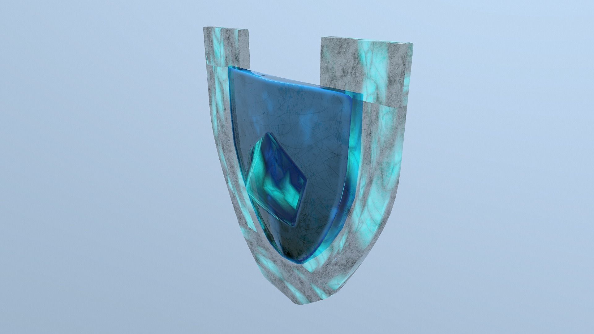 Crystal Shield free 3D model | CGTrader