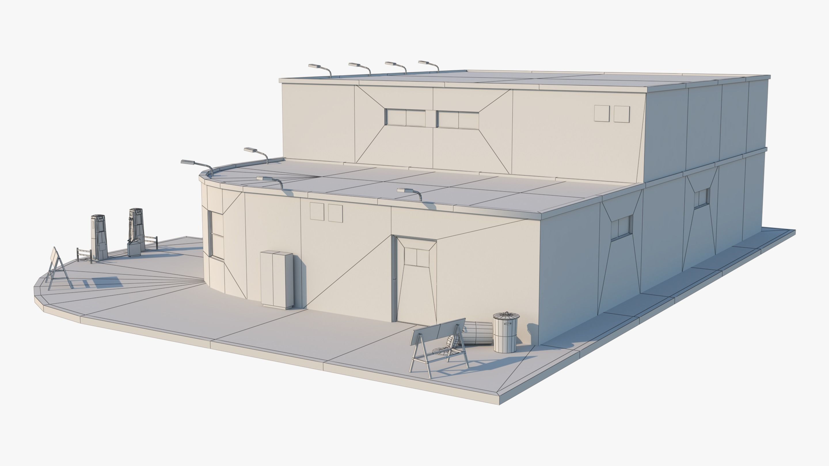 3D model Car Repair Workshop VR / AR / low-poly | CGTrader