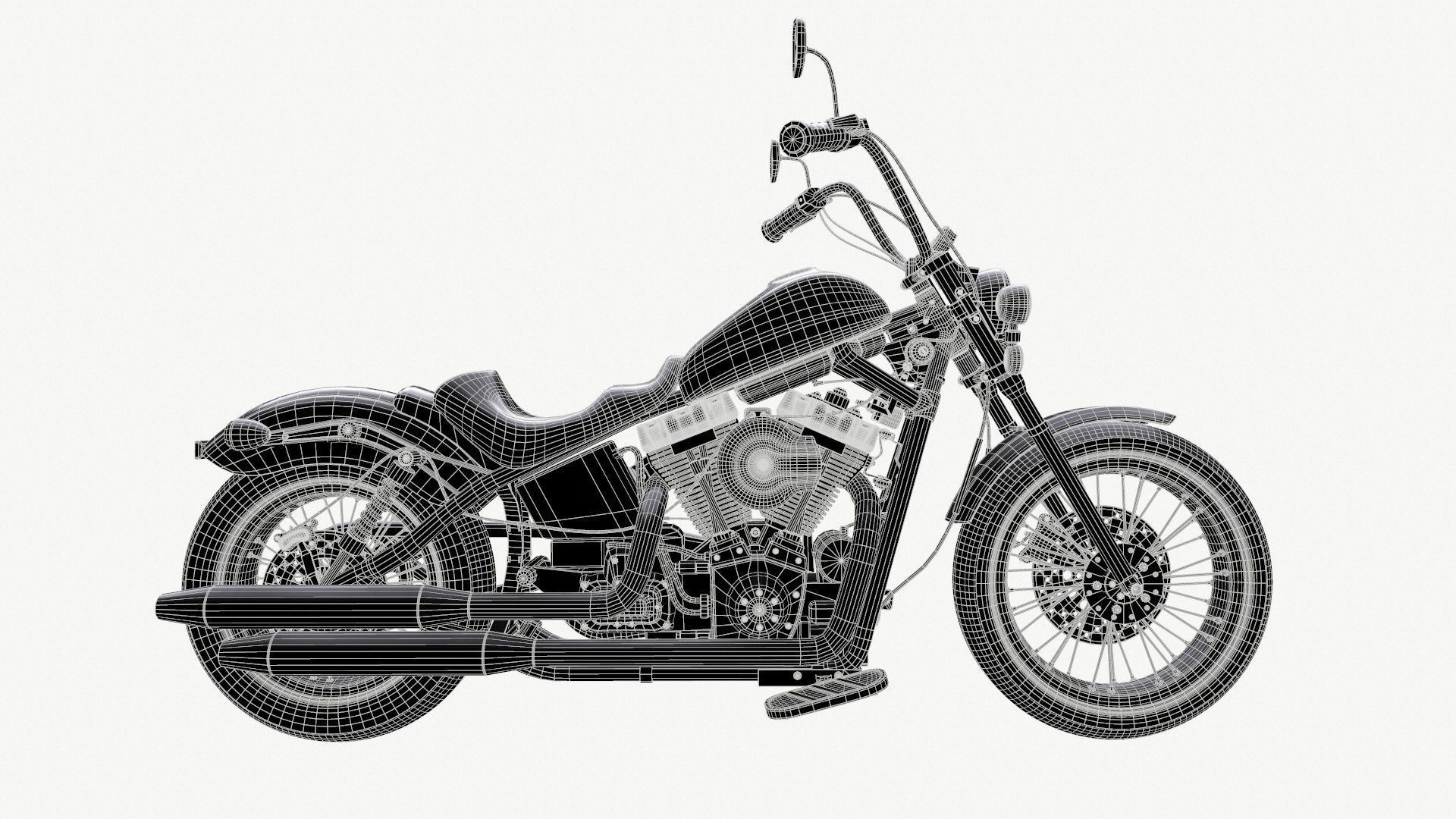 Motorcycle generic 3D model | CGTrader