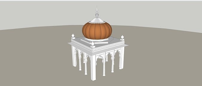 3D model indian jodhpuri stone chatri VR / AR / low-poly | CGTrader