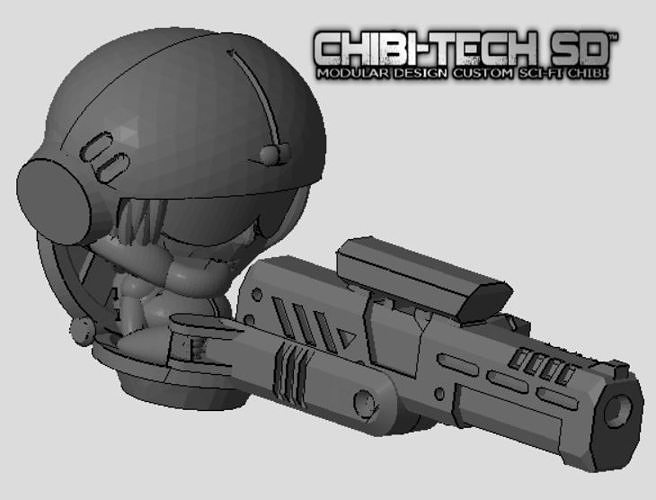 CHIBI-TECH SD -LEAH SR IV SNIPER HATCH GUNNER 3D model 3D printable ...