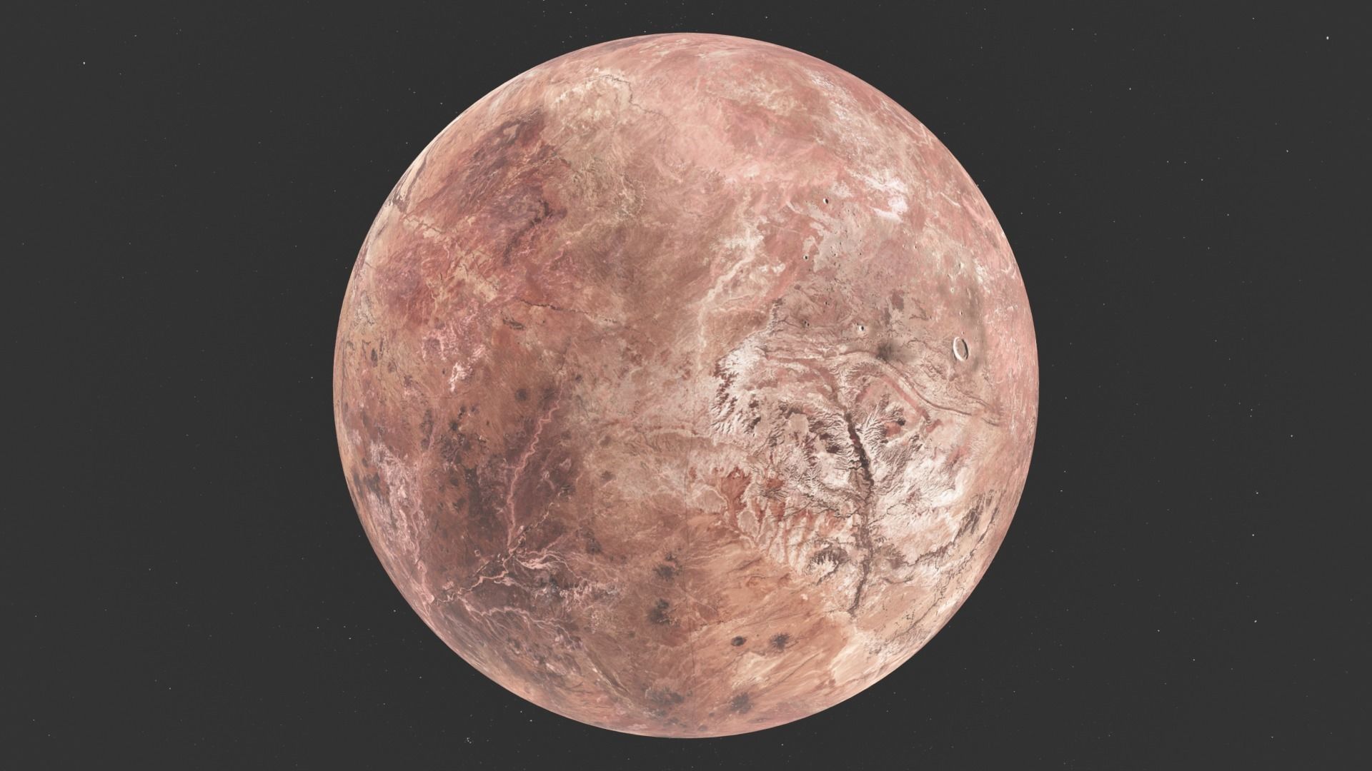 3D model Dwarf Planet Makemake VR / AR / low-poly | CGTrader