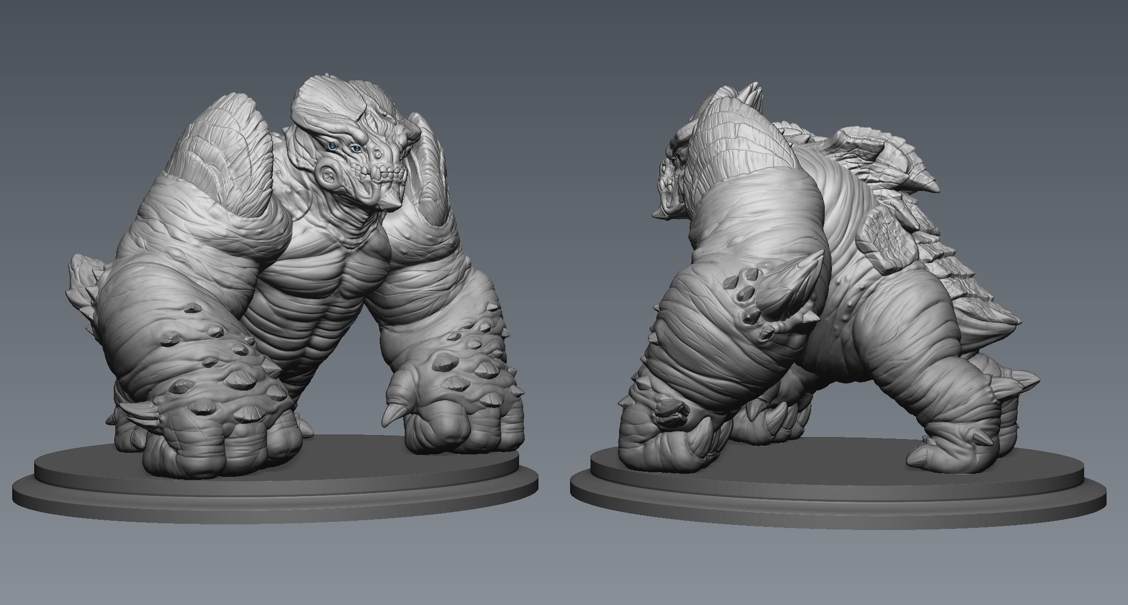 Kaiju Leatherback 3D model 3D printable | CGTrader