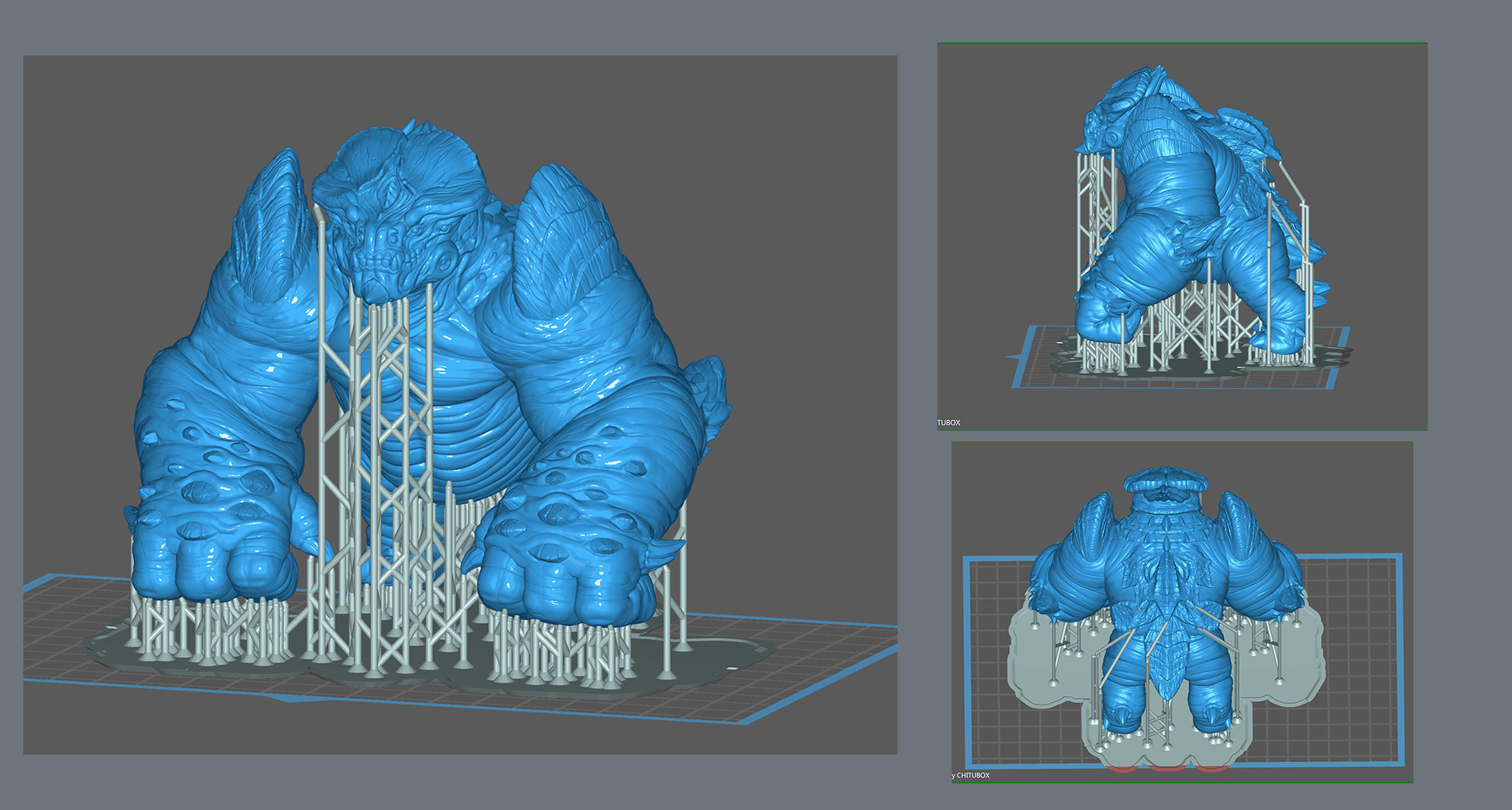 Kaiju Leatherback 3D model 3D printable | CGTrader