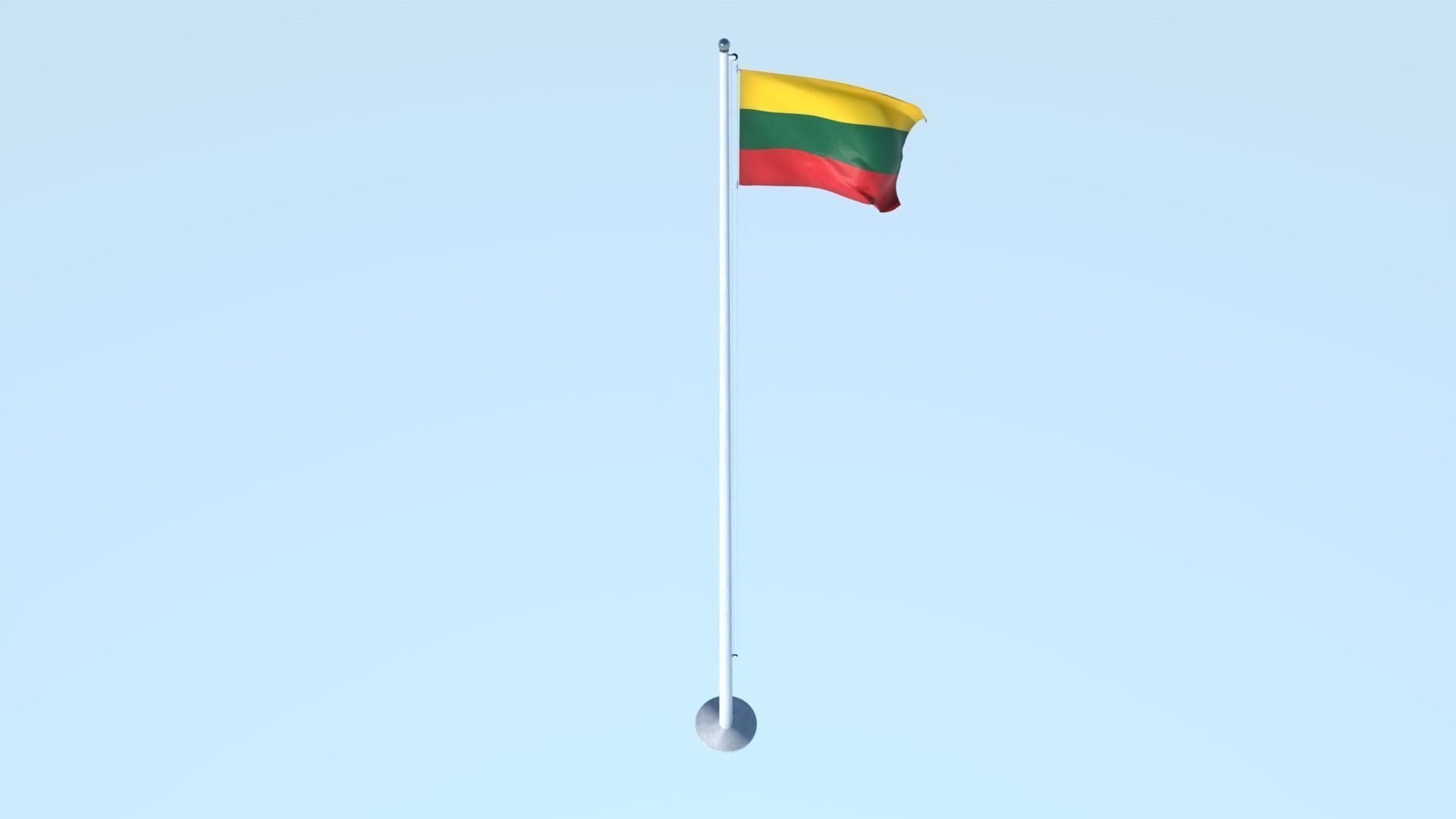 3D model Animated Flag of Lithuania VR / AR / low-poly | CGTrader