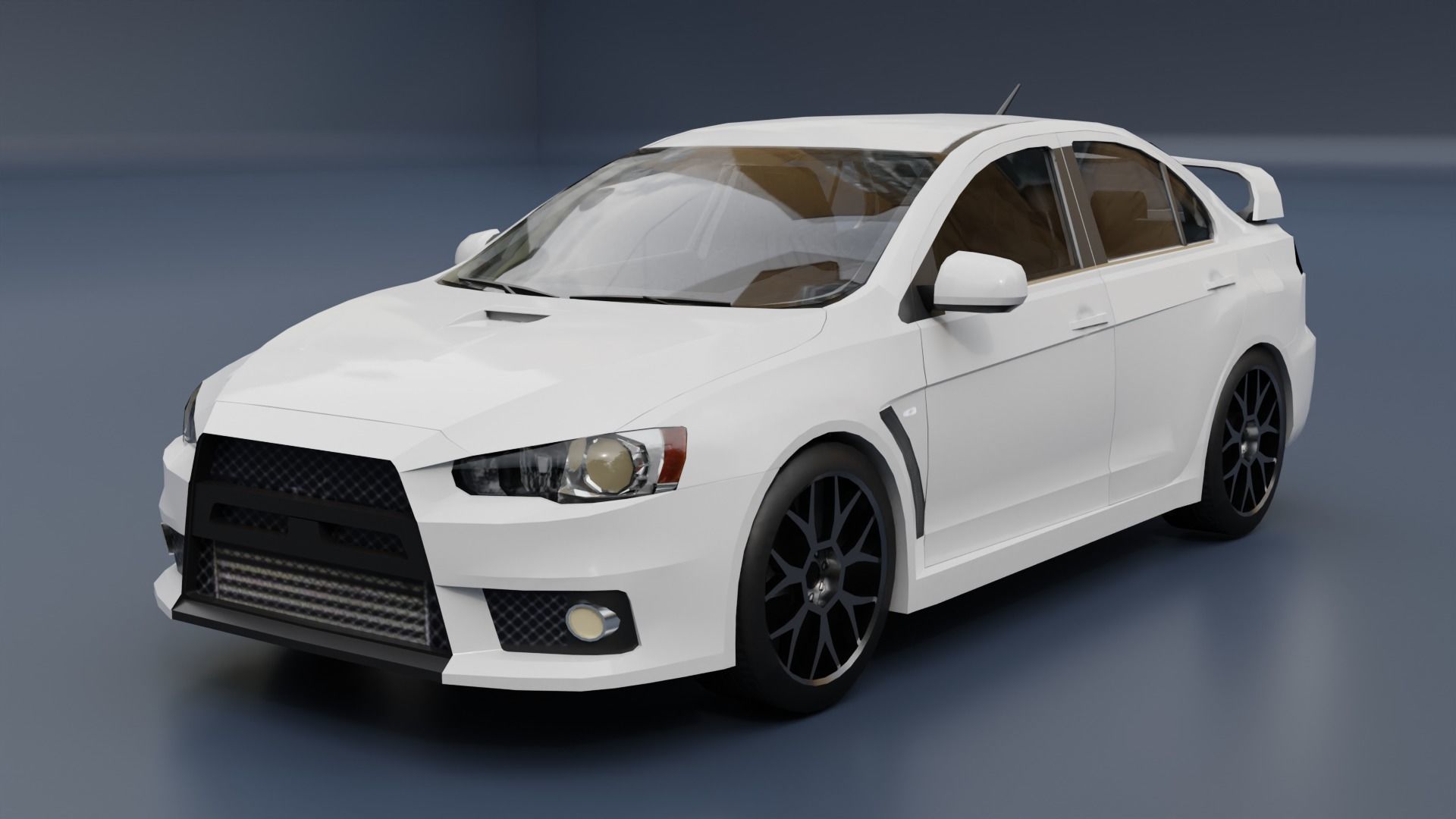 3D model Mitsubishi Lancer VR / AR / low-poly | CGTrader