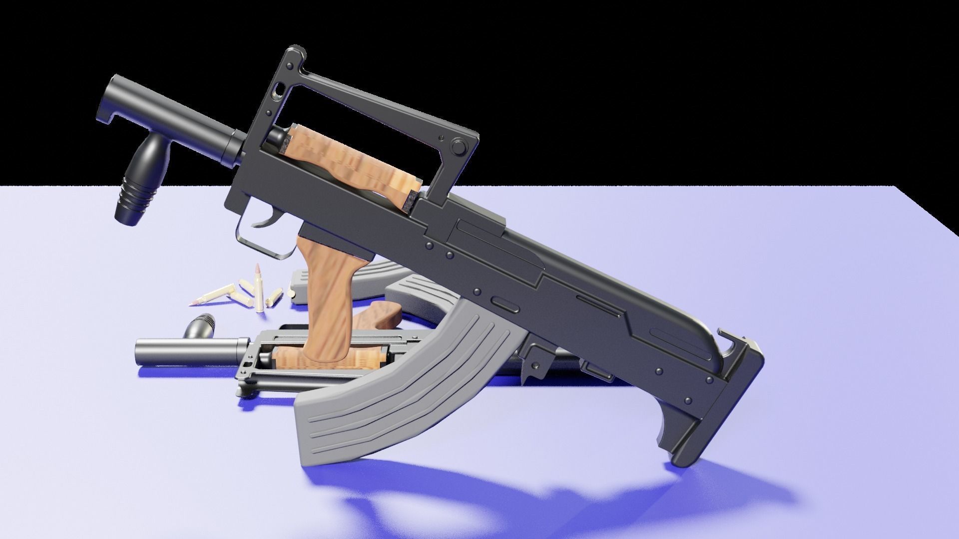 3D model Groza Assault Rifle VR / AR / low-poly | CGTrader