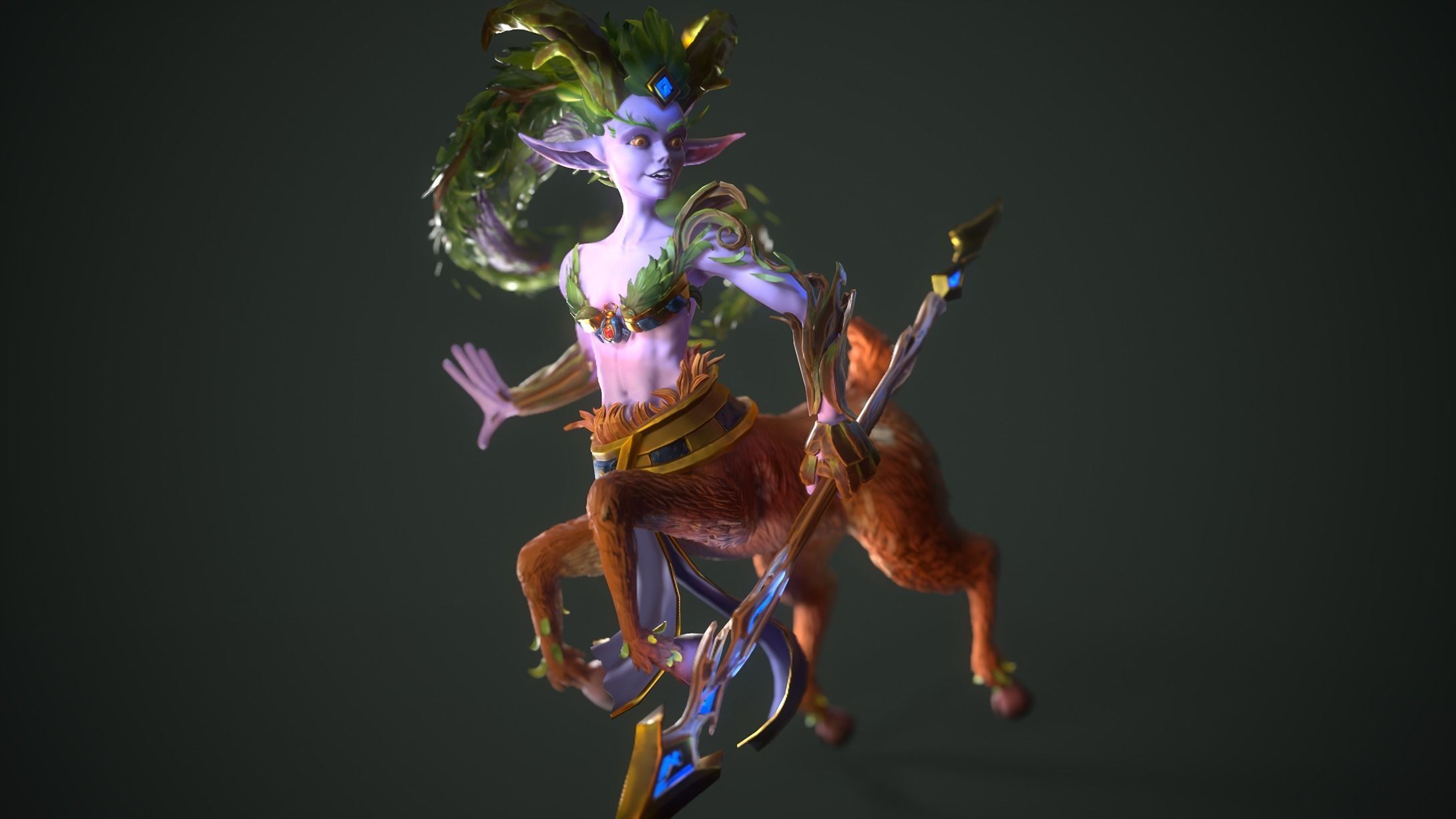 3D model Stylized character centaur Lunara VR / AR / low-poly | CGTrader