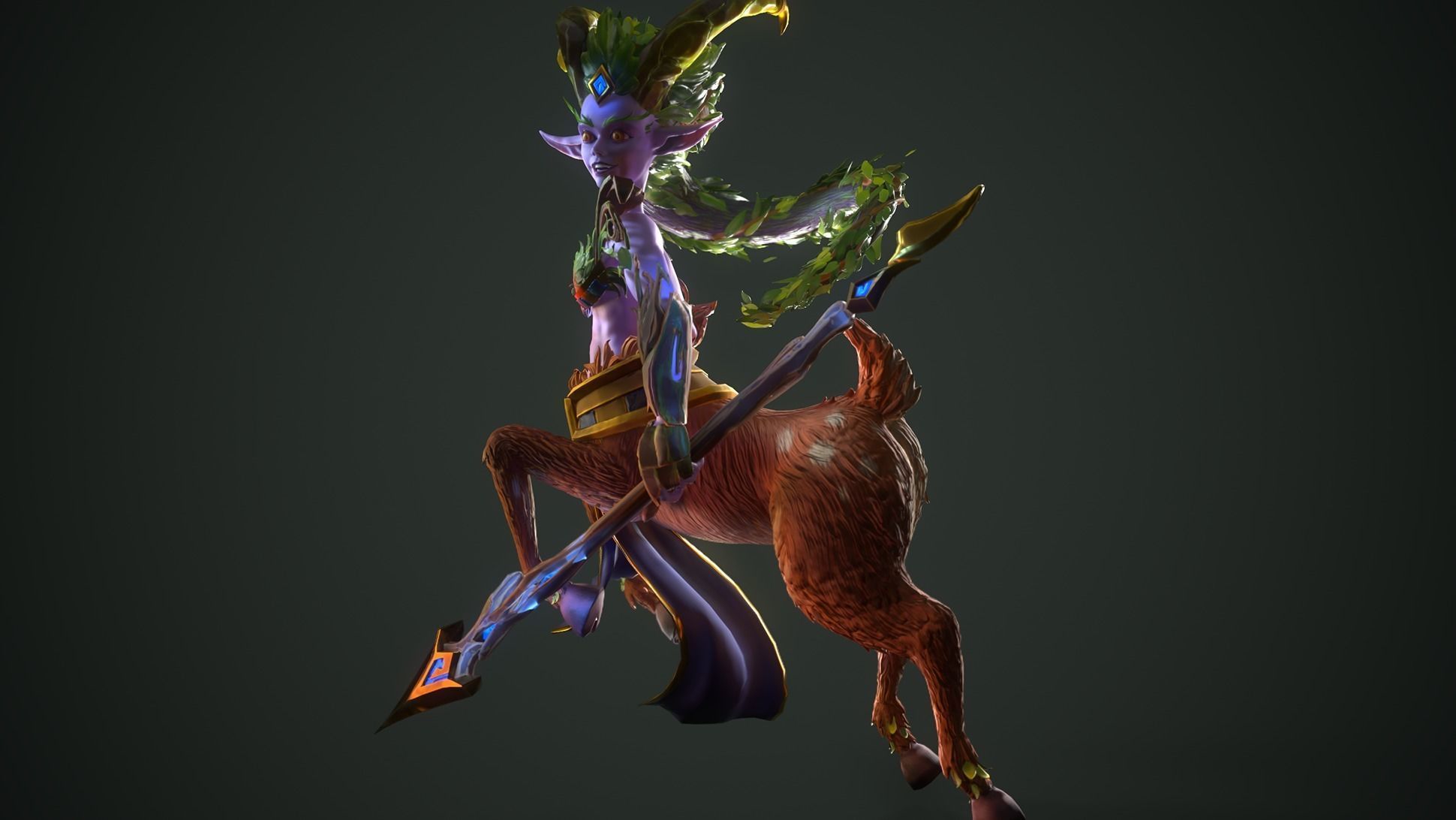 3D model Stylized character centaur Lunara VR / AR / low-poly | CGTrader