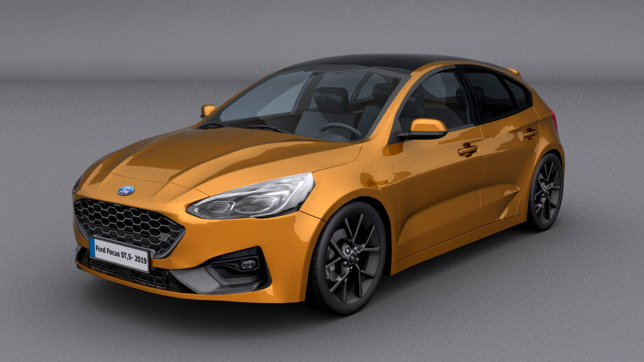 ford Focus ST 2019 3D model | CGTrader