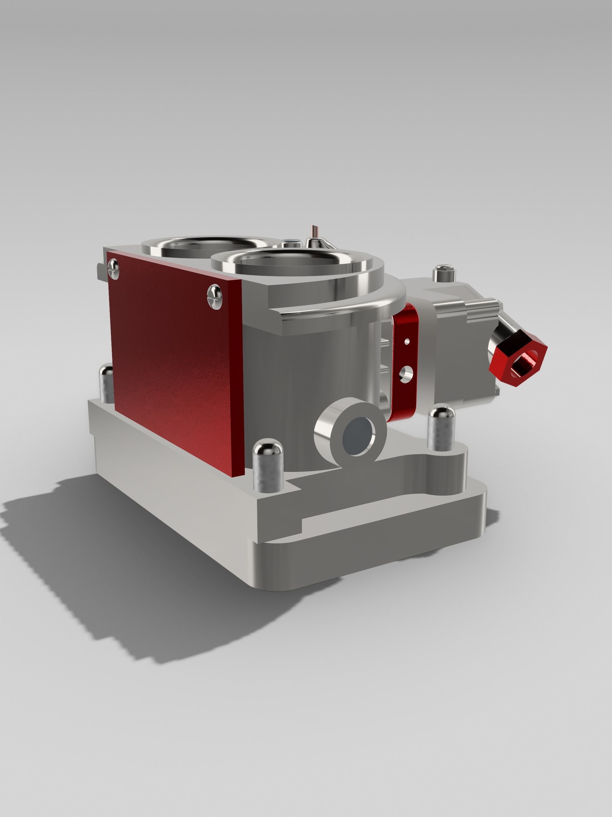 Holley Split Dominator Carb Drag Racing Intake 3D model 3D printable ...