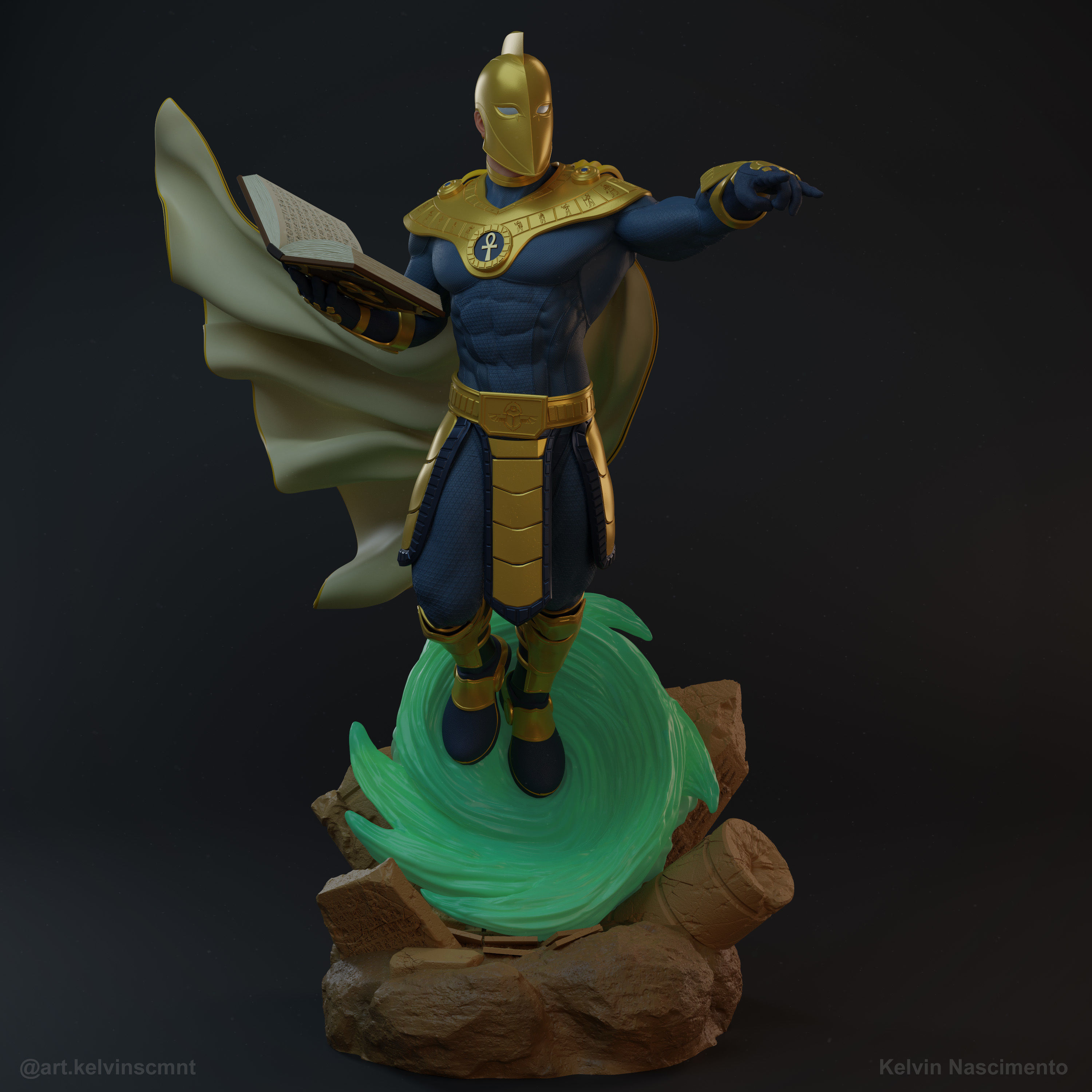 Dr Fate Statue 3D model 3D printable | CGTrader