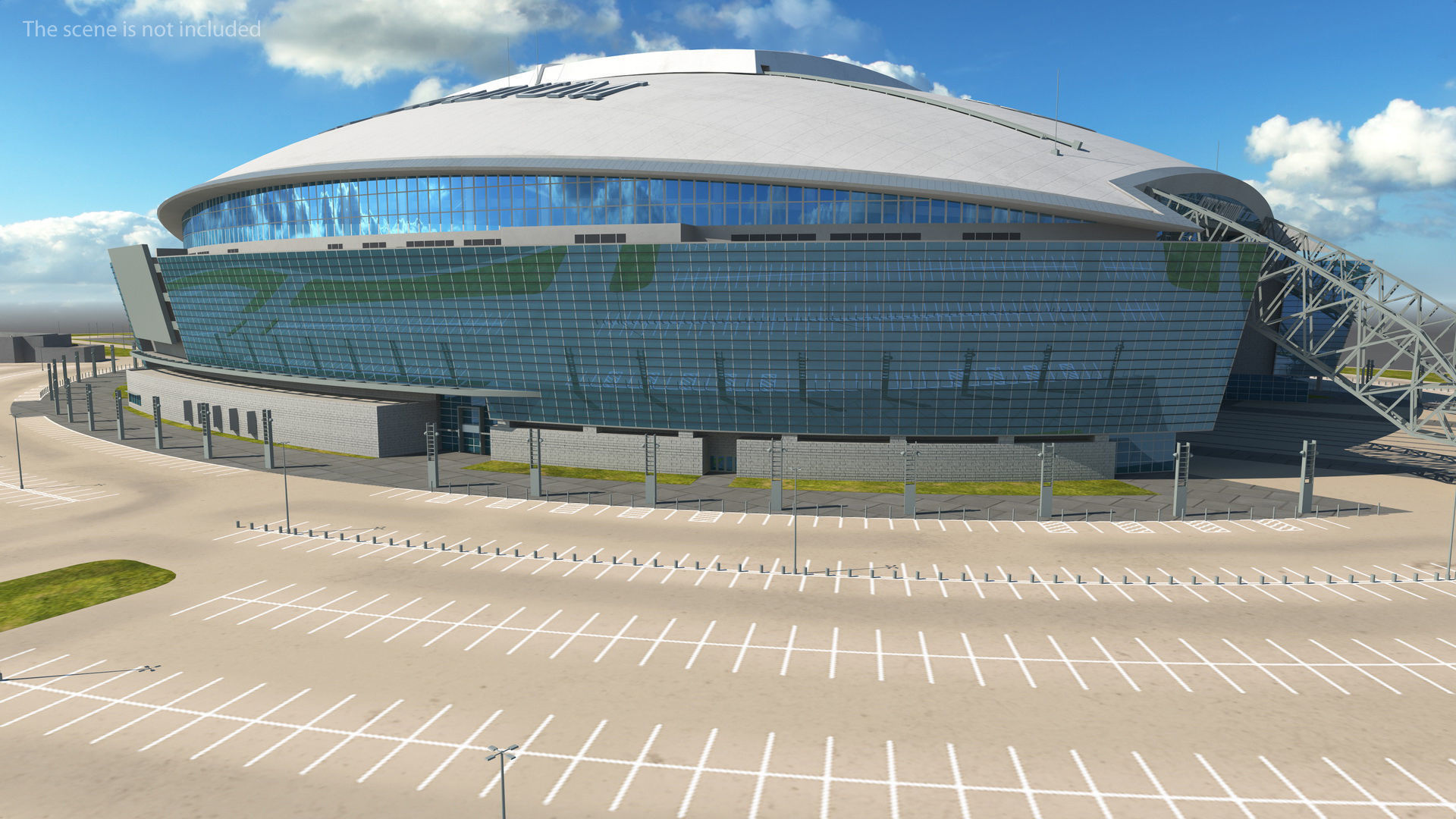 ATT Stadium Building 3D model | CGTrader
