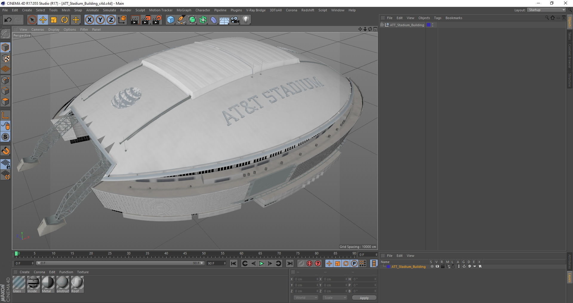 ATT Stadium Building 3D model | CGTrader