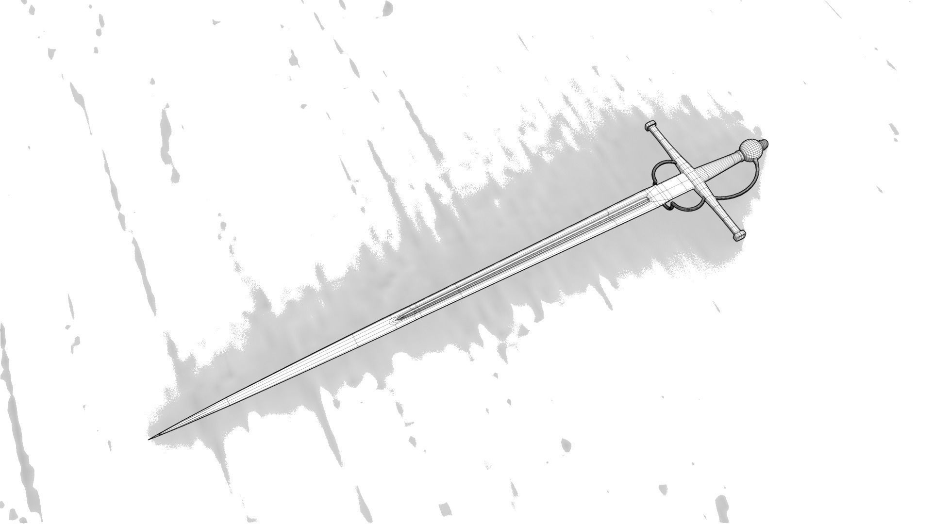 3D model Bolognese Early Sidesword VR / AR / low-poly | CGTrader