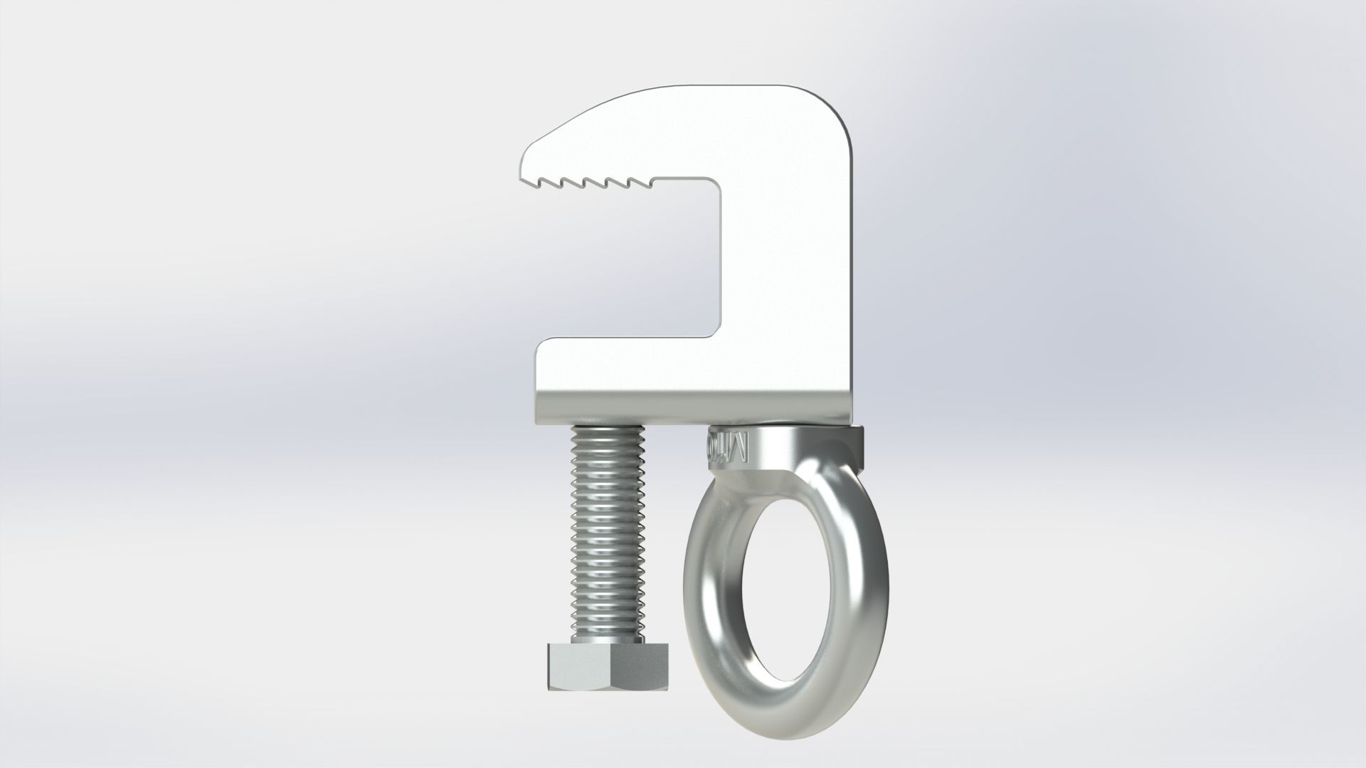 Beam clamp with eyebolt 3D model | CGTrader
