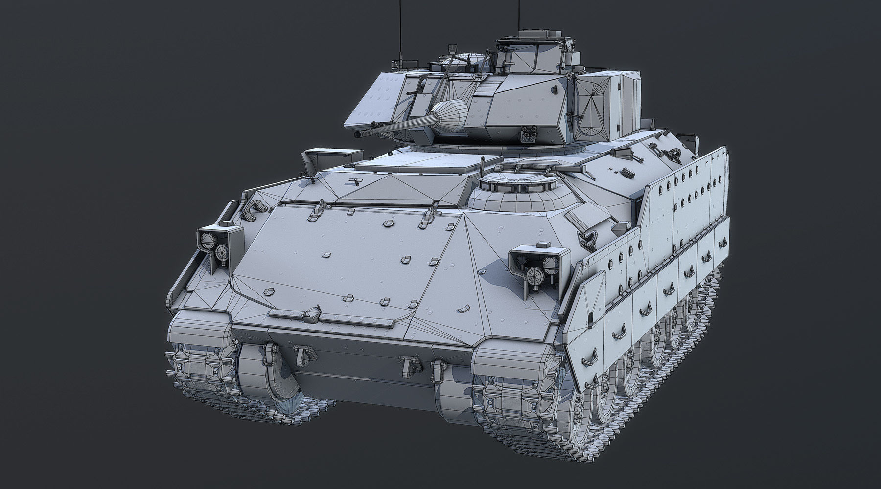 3D model M2A2 Bradley VR / AR / low-poly | CGTrader