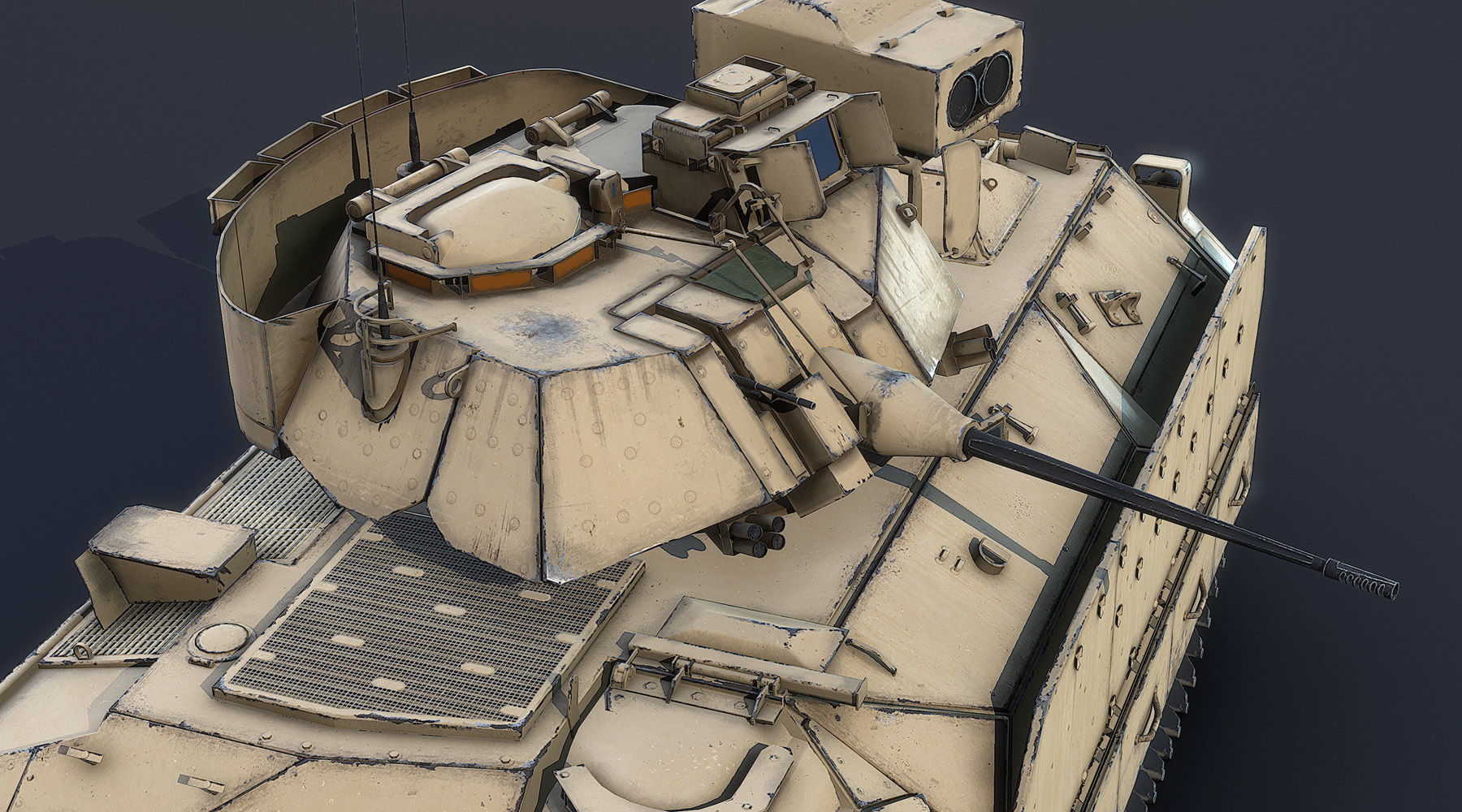 3D model M2A2 Bradley VR / AR / low-poly | CGTrader