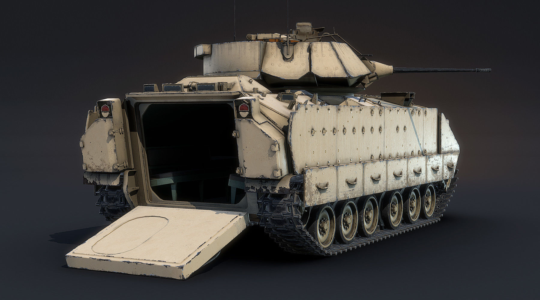 3D model M2A2 Bradley VR / AR / low-poly | CGTrader