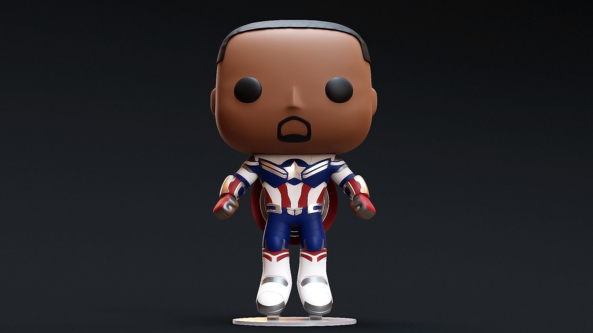 Funko Captain America Sam Wilson 3D model | CGTrader