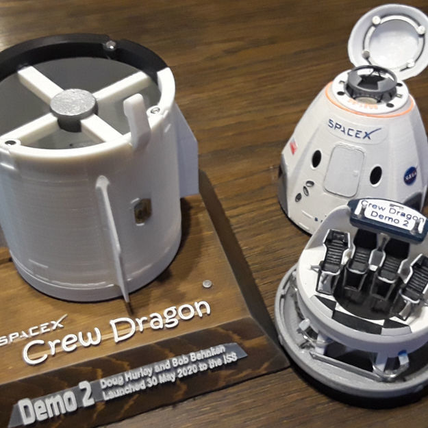 Crew Dragon Endeavor 3D model 3D printable | CGTrader