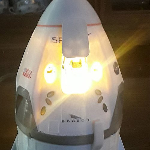 Crew Dragon Endeavor 3D model 3D printable | CGTrader