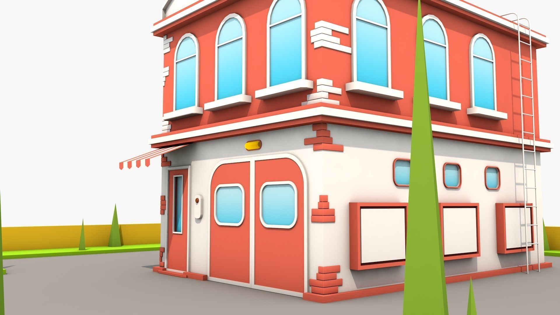 Fire Station 3D model | CGTrader