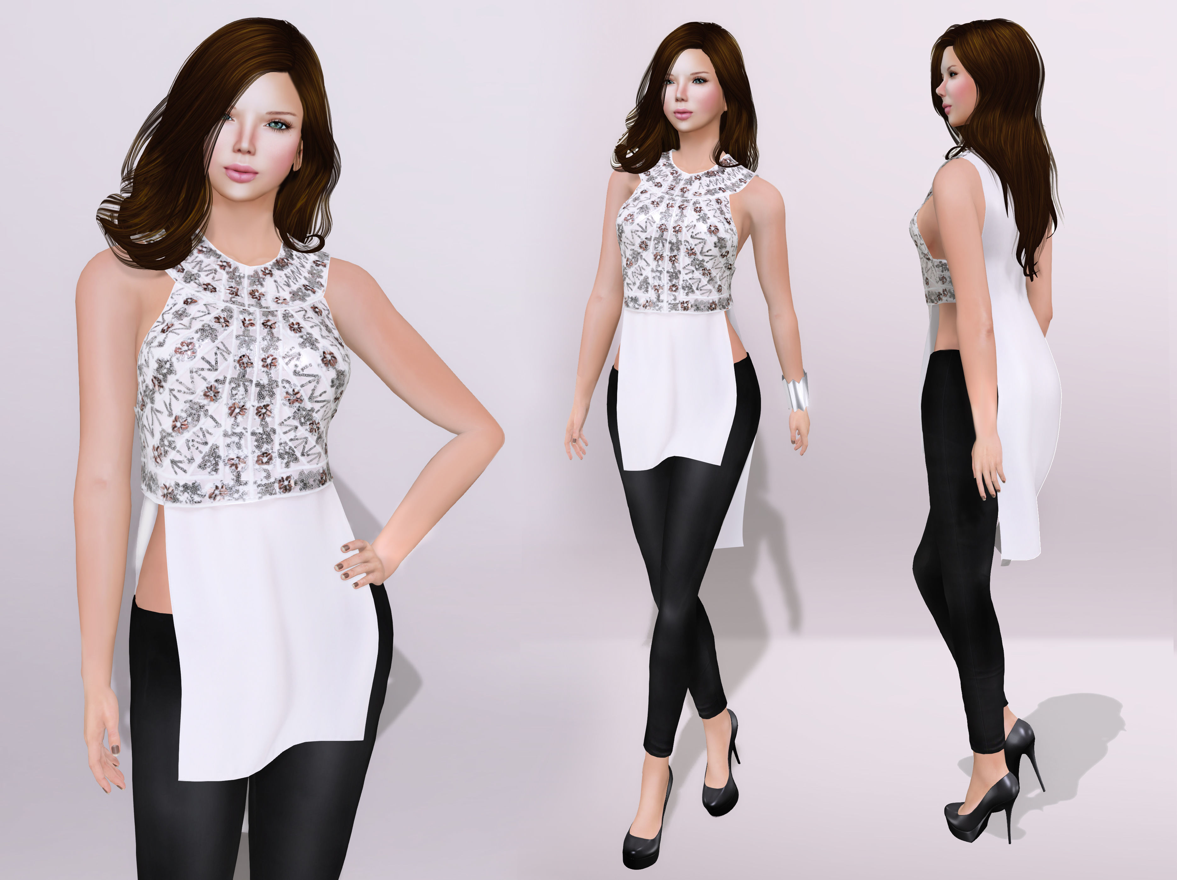 3D model Open Side Tunic VR / AR / low-poly | CGTrader