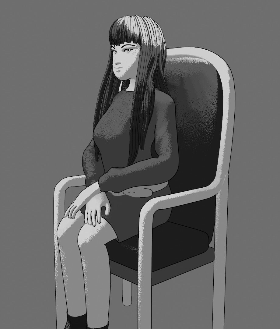 Tomie from Junji Ito 3D model rigged | CGTrader