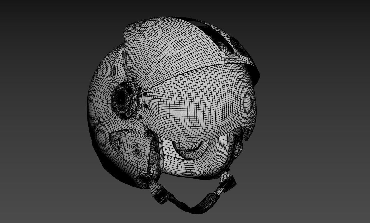 MSA Gallet LA100 Jet Pilot Flight Helmet 3D model | CGTrader