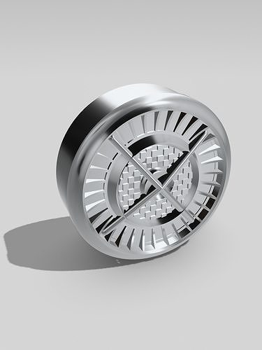 Kustom hubcap lowrider bomb bombas Style 2 3D model 3D printable | CGTrader
