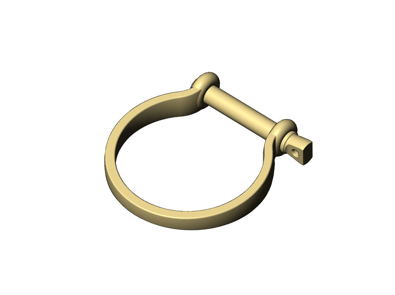 Sailing buckle shaped ring US size 5to8 3D model 3D printable | CGTrader