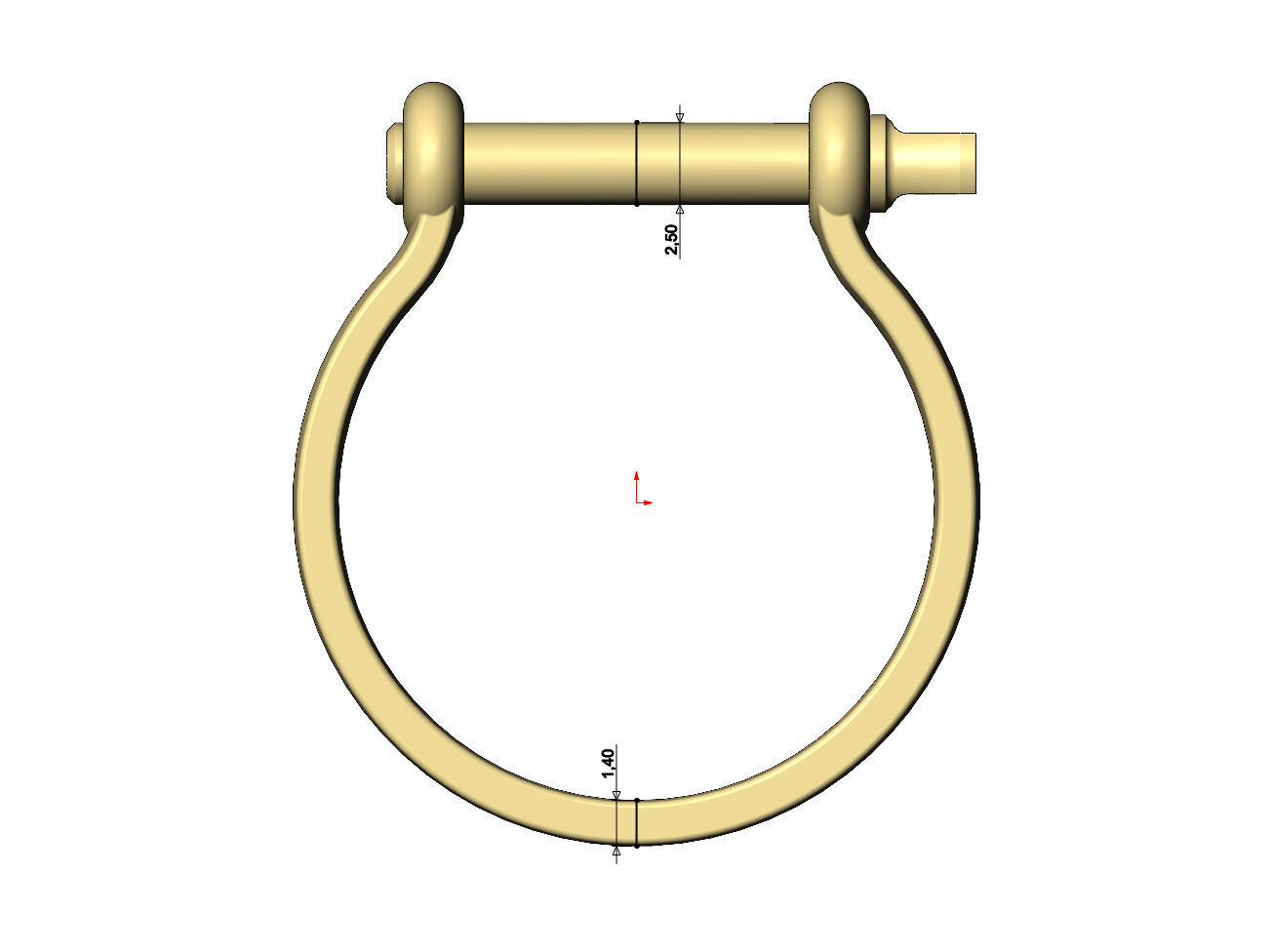 Sailing buckle shaped ring US size 5to8 3D model 3D printable | CGTrader
