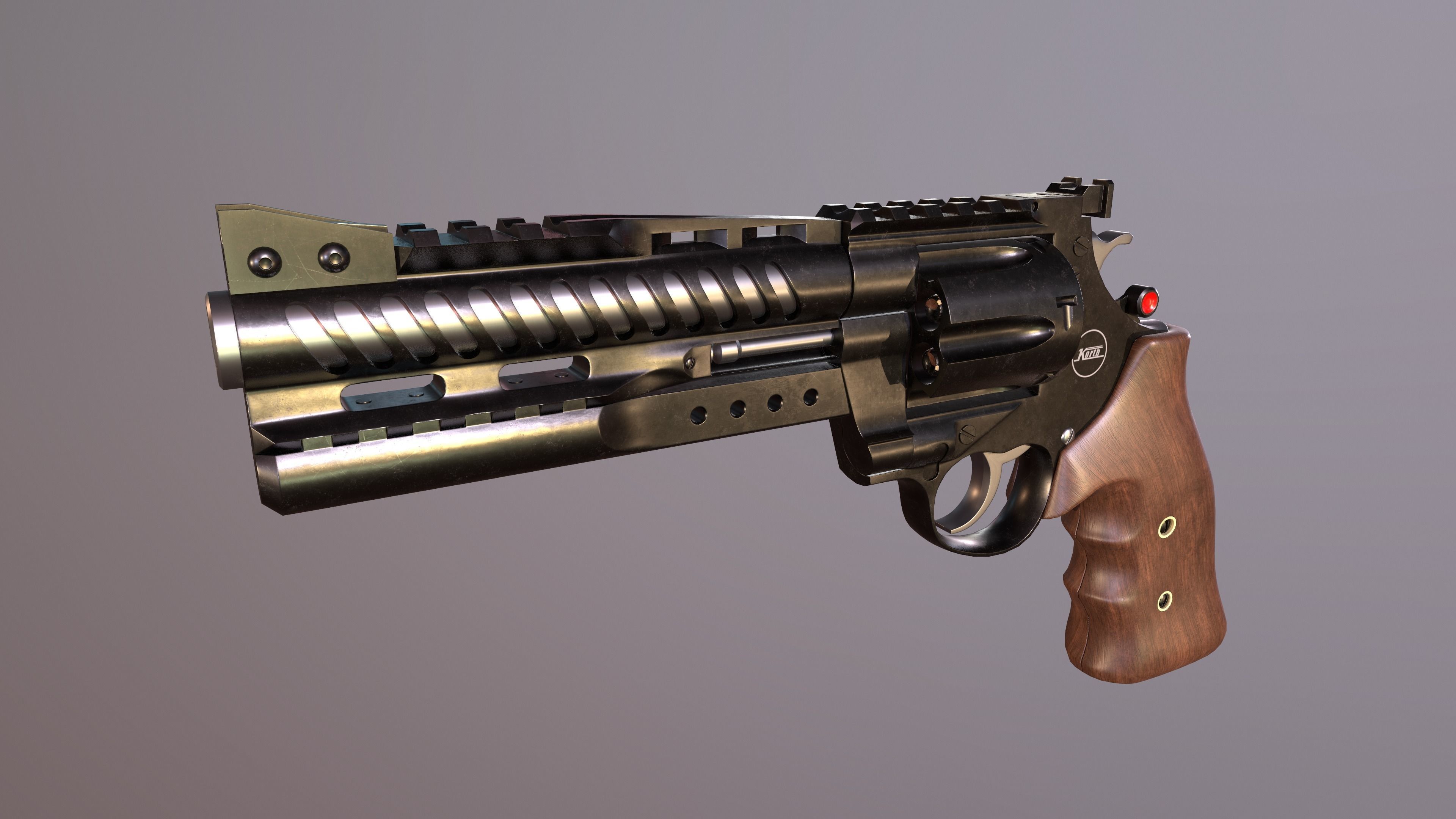Korth NXR 44 Magnum Revolver 3D model | CGTrader