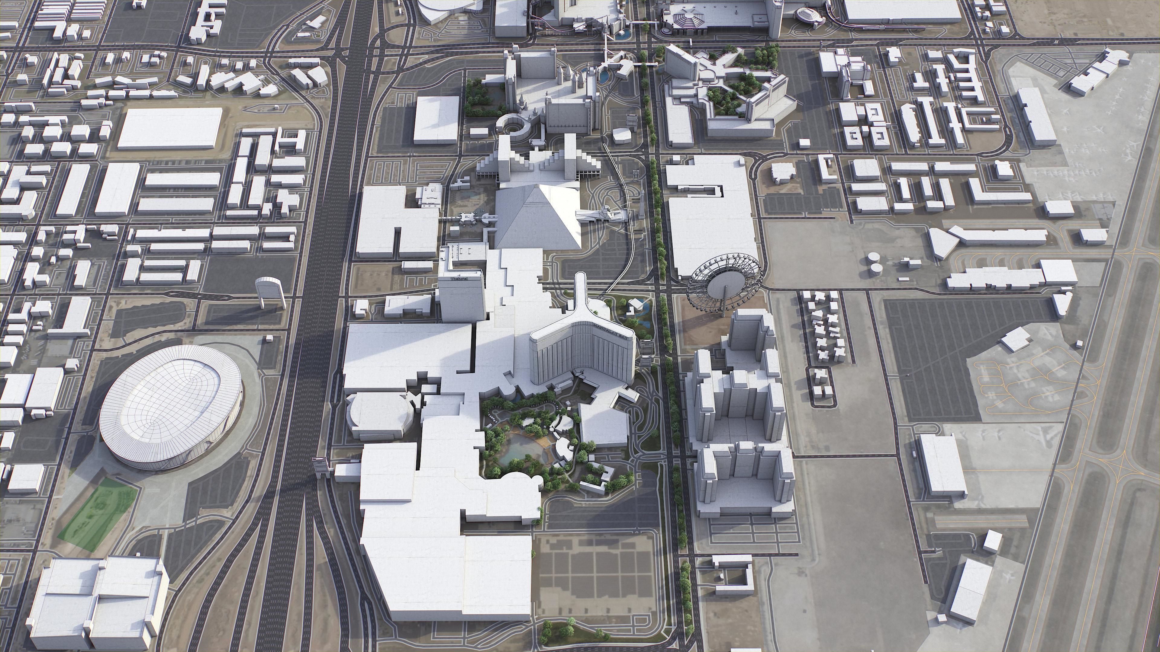 3D model Las Vegas - Strip VR / AR / low-poly | CGTrader