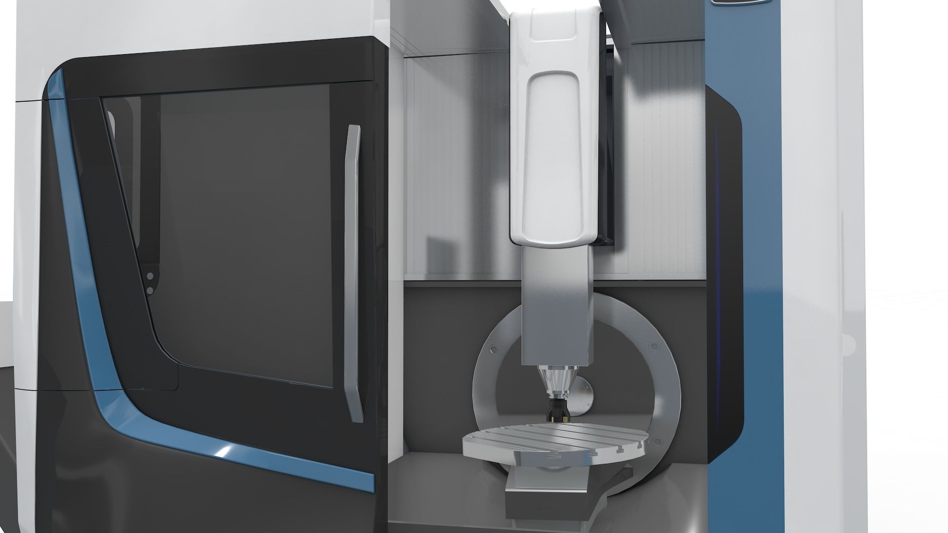 Milling Machine CNC 3D model animated rigged | CGTrader