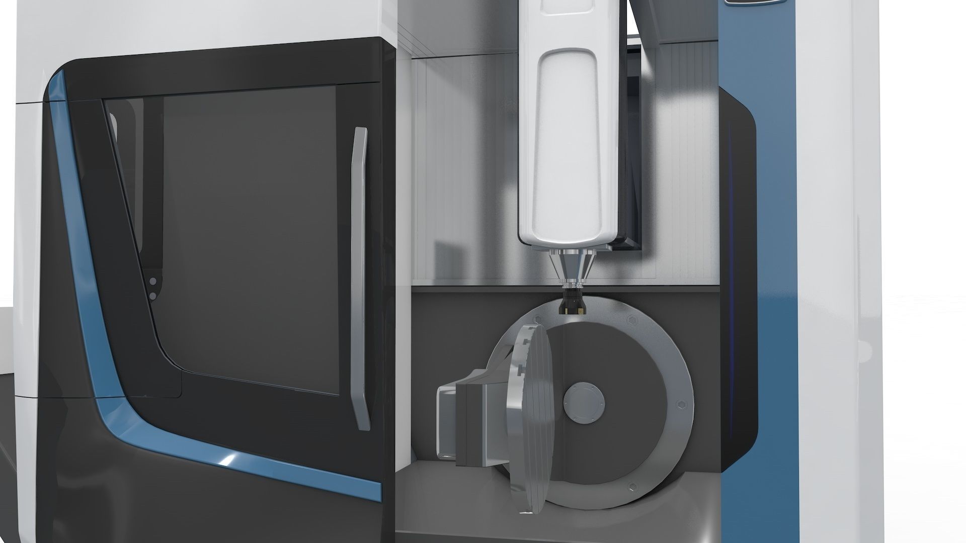 Milling Machine CNC 3D model animated rigged | CGTrader