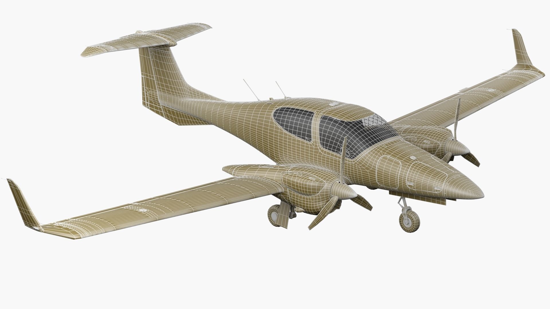 Diamond DA42 3D model | CGTrader