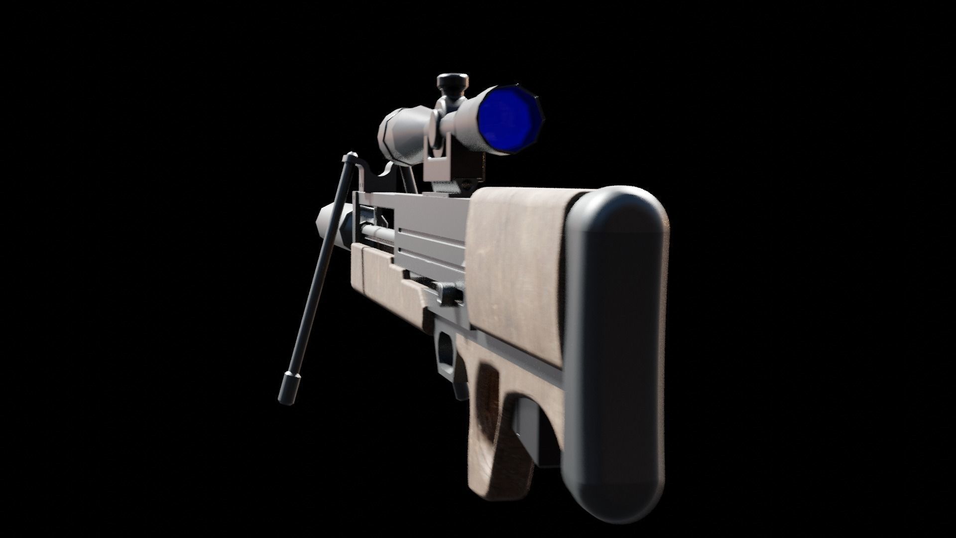 3D model Walther WA2000 VR / AR / low-poly rigged animated | CGTrader