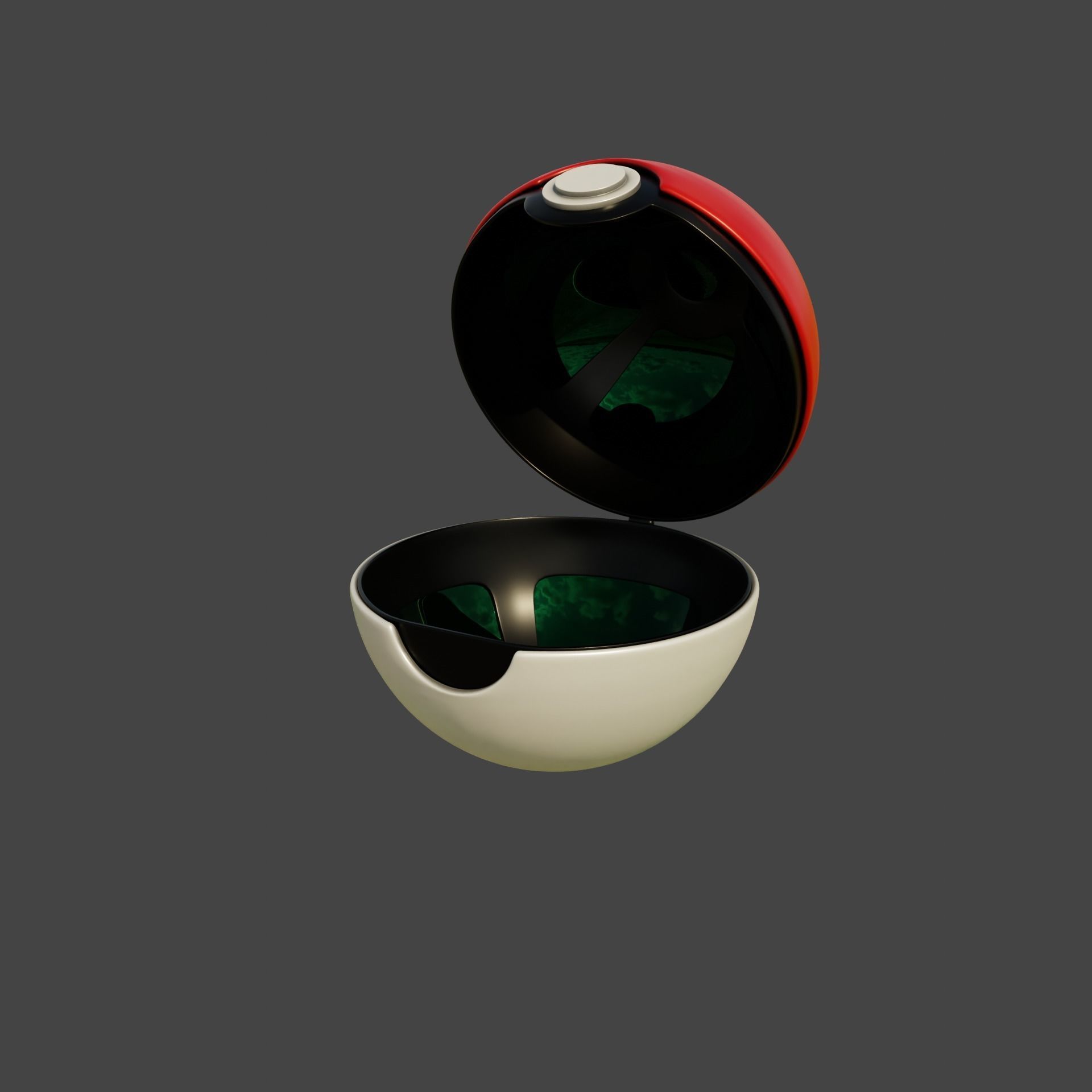 Pokeball free VR / AR / low-poly 3D model animated rigged | CGTrader