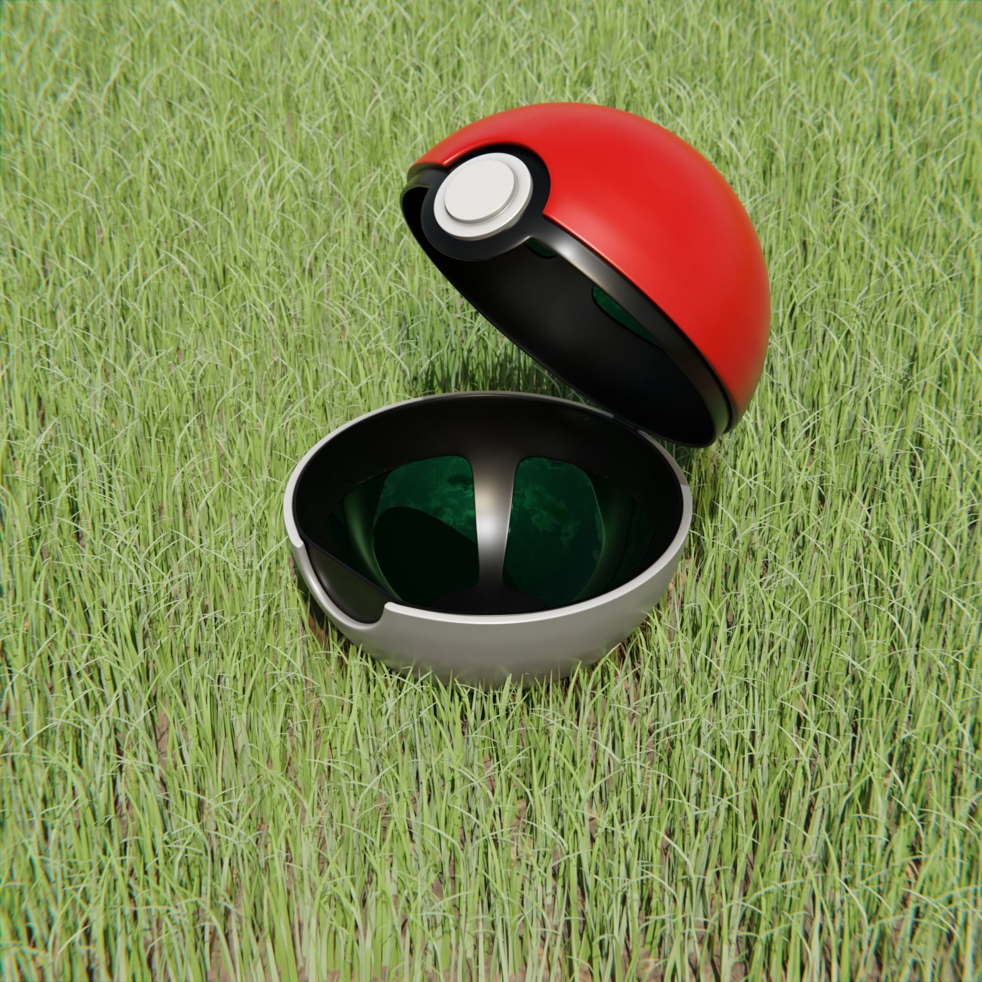 Pokeball free VR / AR / low-poly 3D model animated rigged | CGTrader