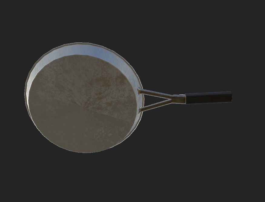 Frying Pen 8 inch free VR / AR / low-poly 3D model | CGTrader