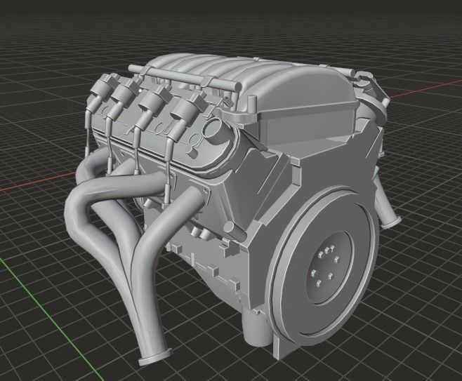 3D model GM LS3 Engine VR / AR / low-poly | CGTrader