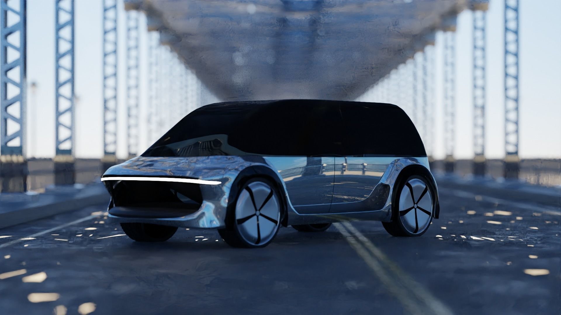 Autonomous Family Car 3D model | CGTrader